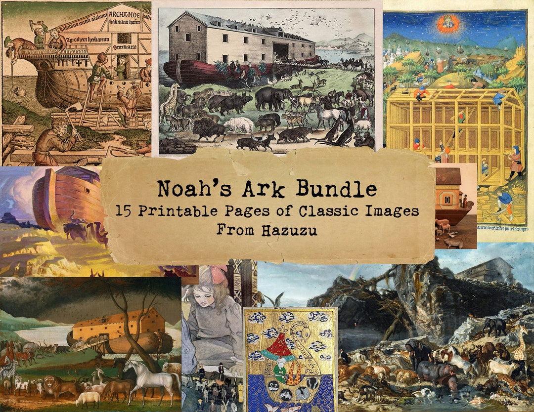 Noah's Ark Bundle Noah Bible Story Animals Digital Images Home ...