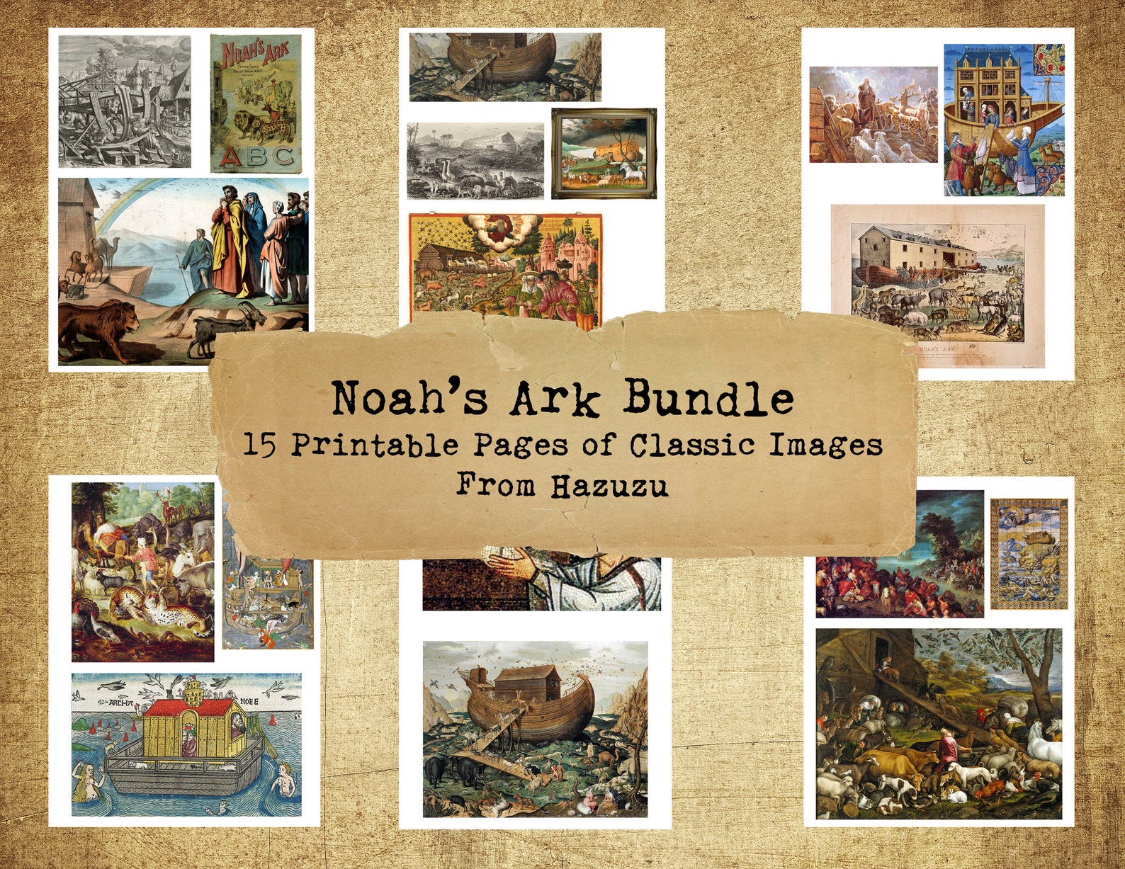 Noah's Ark Bundle Noah Bible Story Animals Digital Images | Etsy