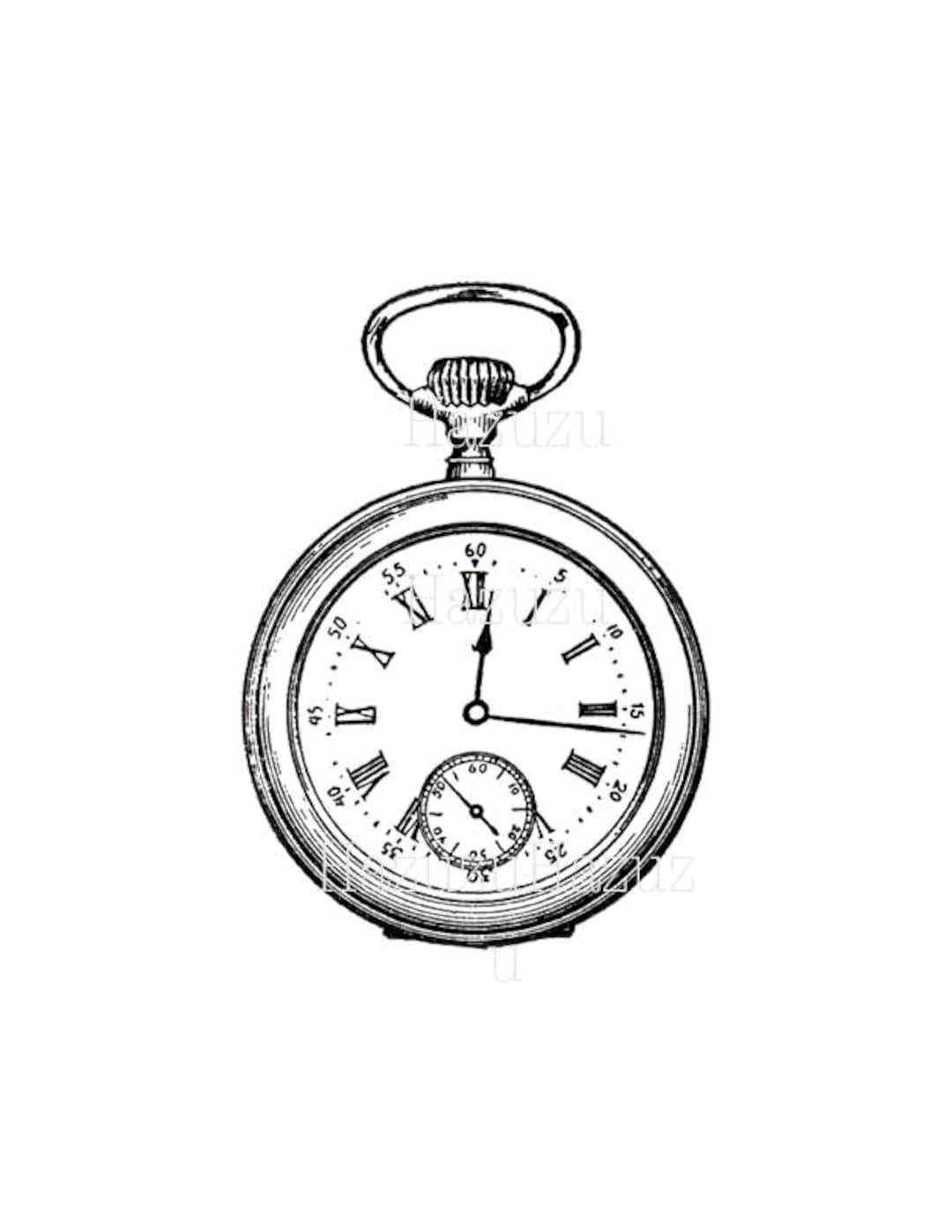 Pocket Watch Clock Time PNG Clip Art Transparent Background Alice ...