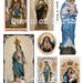 Virgin Mary Bundle 3 Pages Printable Christian Antique Vintage - Etsy