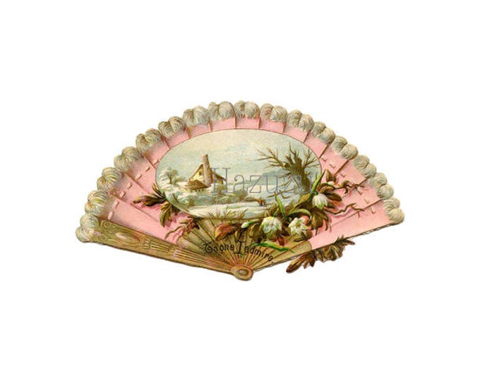 Vintage Victorian Fans Printable Collage Sheet Instant Digital Download ...