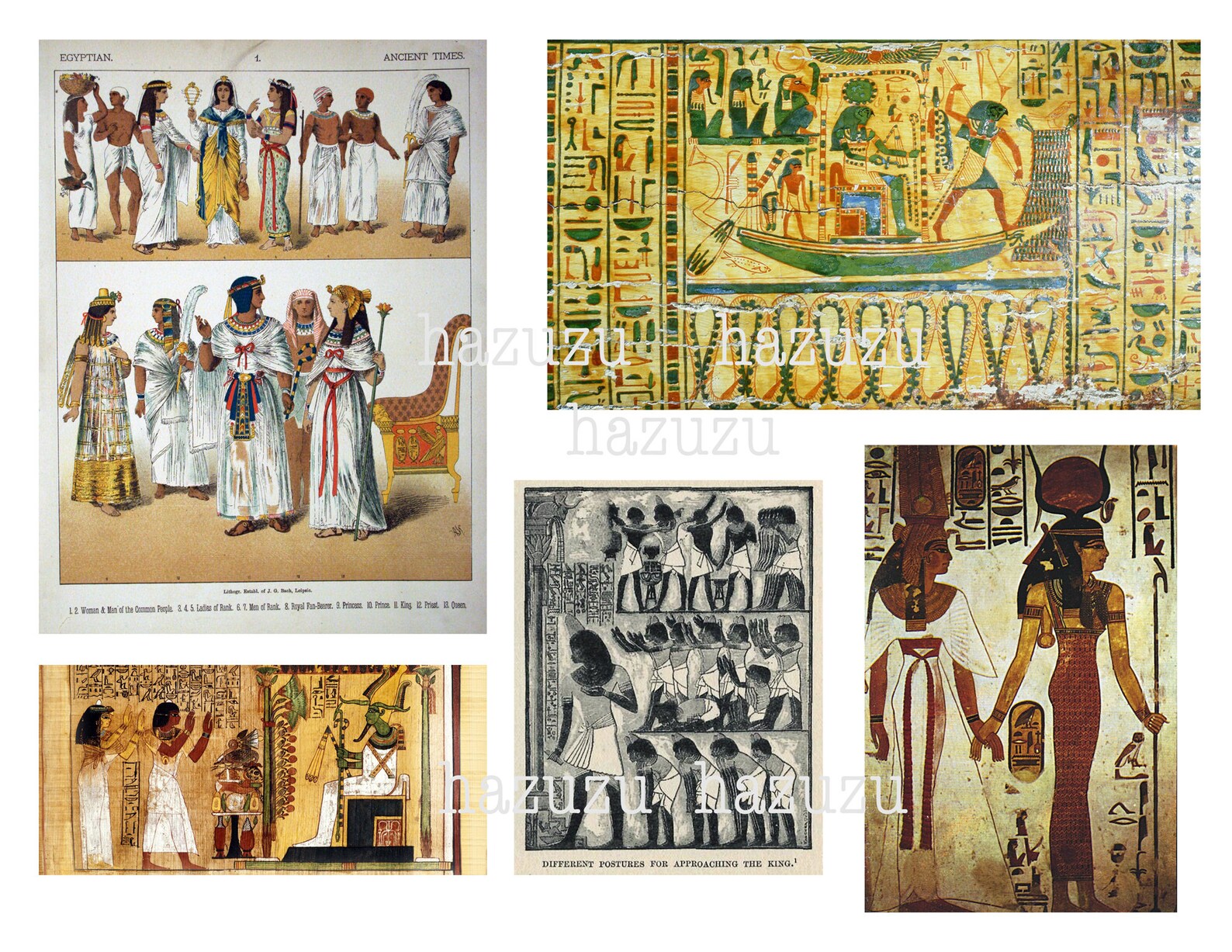 Ancient Egypt Printable Paper Pack Bundle Egyptian Paper Instant ...