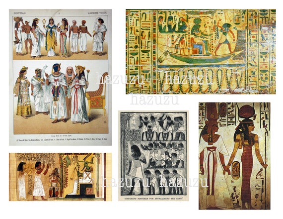 Bookbinding Ancient Egypt Printable Paper Pack Bundle Egyptian paper ...