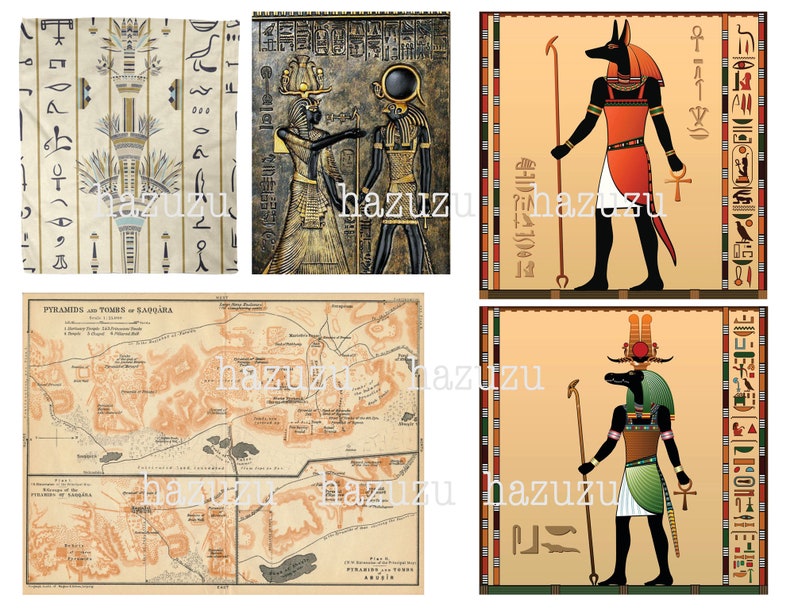 Ancient Egypt Printable Paper Pack Bundle Egyptian Paper Instant ...