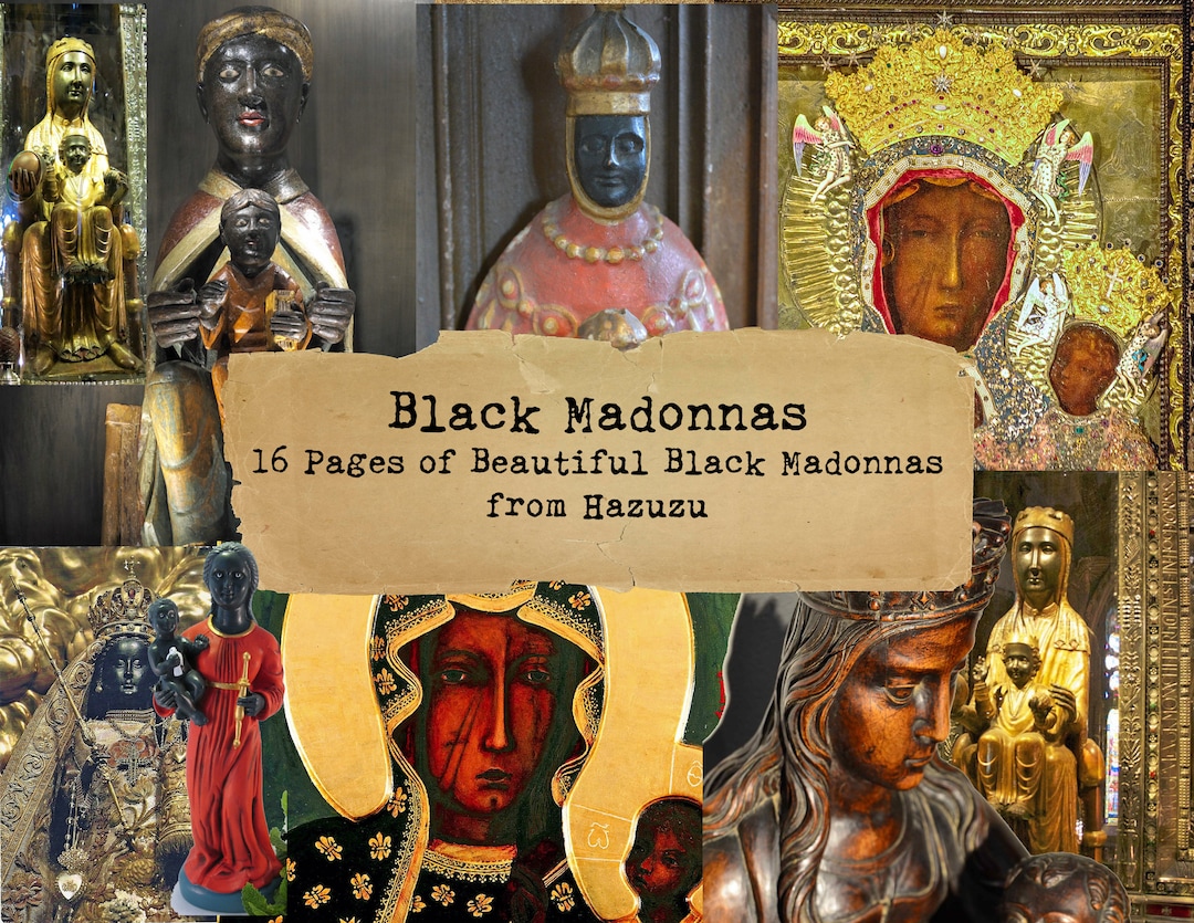 Black Madonna Virgin Mary Bundle Printable Blessed Mother Christian ...