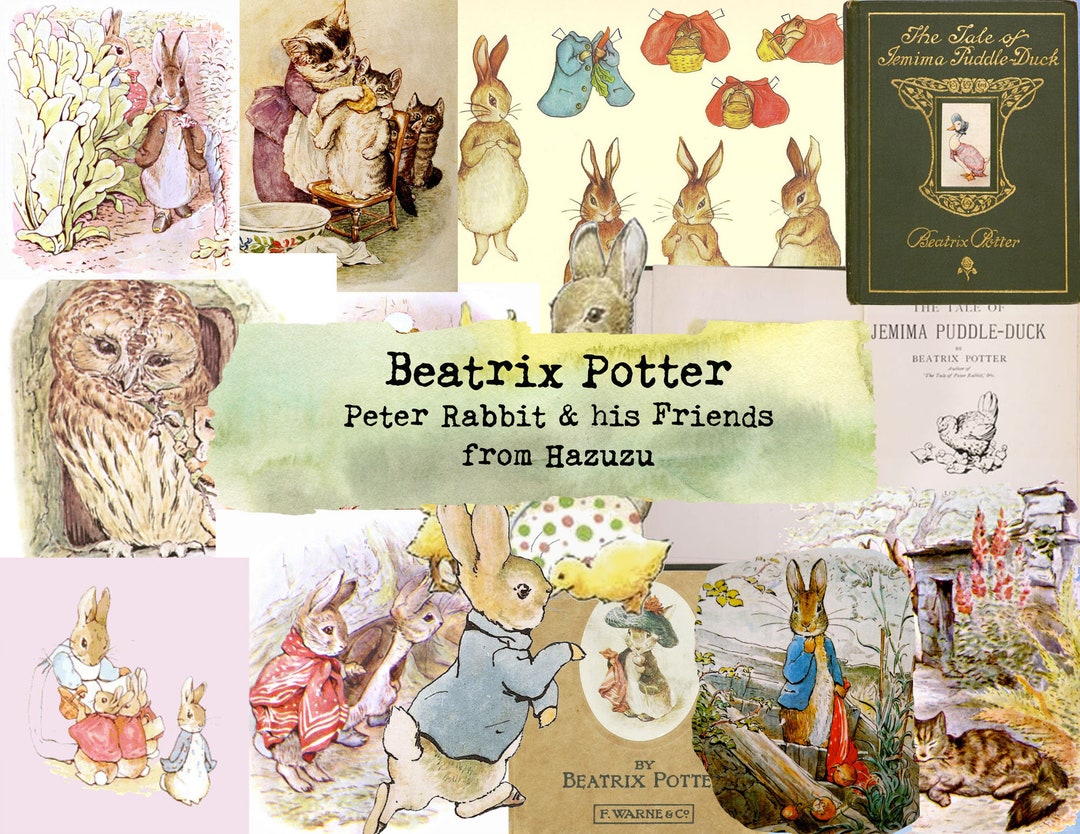 Peter Rabbit Bundle Beatrix Potter PNG Digital Instant Download ...