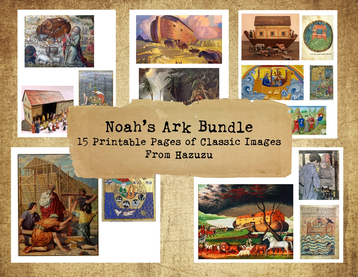 Noah's Ark Bundle Noah Bible Story Animals Digital Images | Etsy