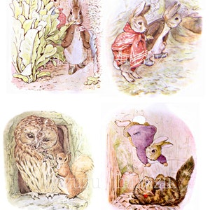 Peter Rabbit Bundle Beatrix Potter PNG Digital Instant Download ...