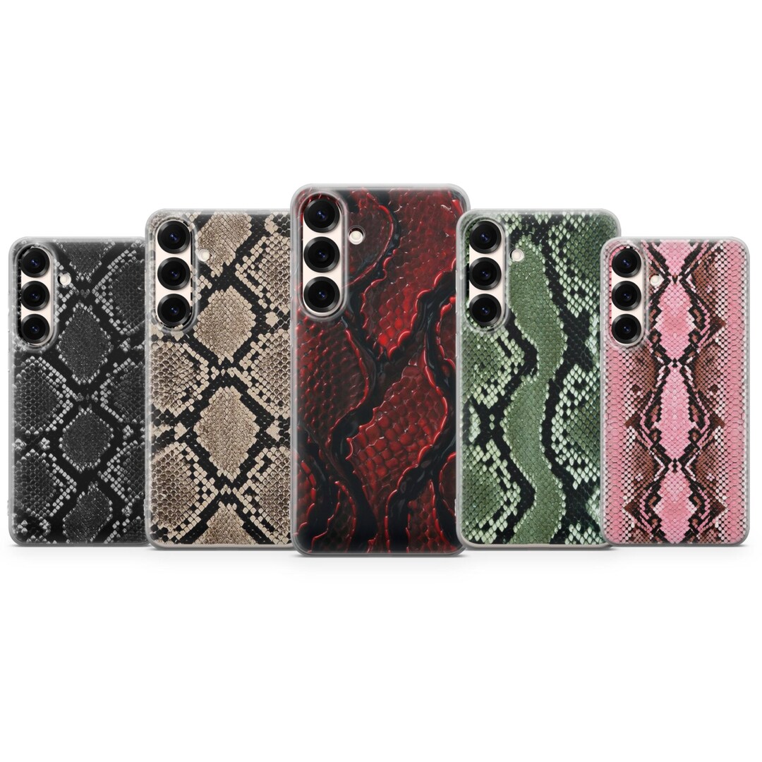 Snake Skin Phone Case – Luxury Texture Cover for iPhone 17 Air 16e 15 ...