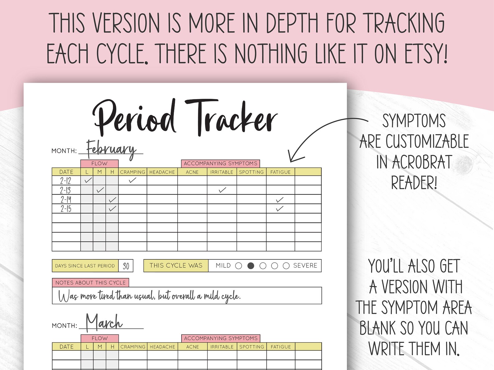 Period Tracker Printable Monthly Annual Shark Week Period - Etsy