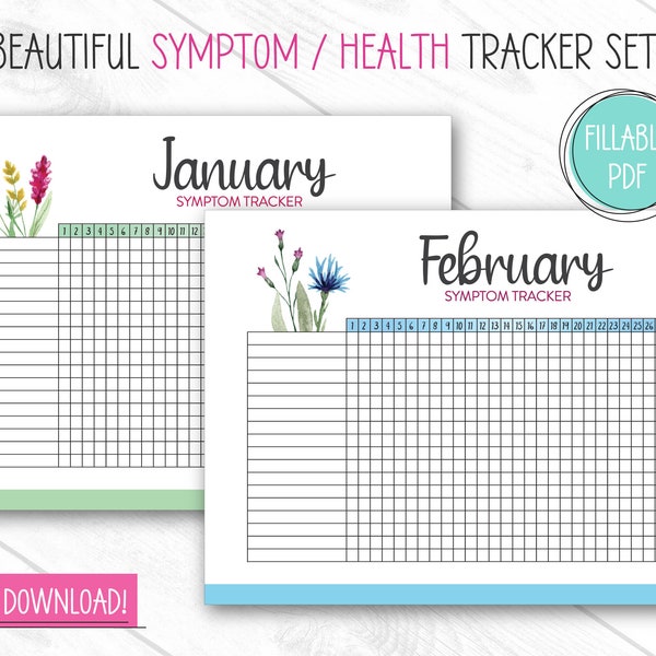 Symptom Tracker - Etsy