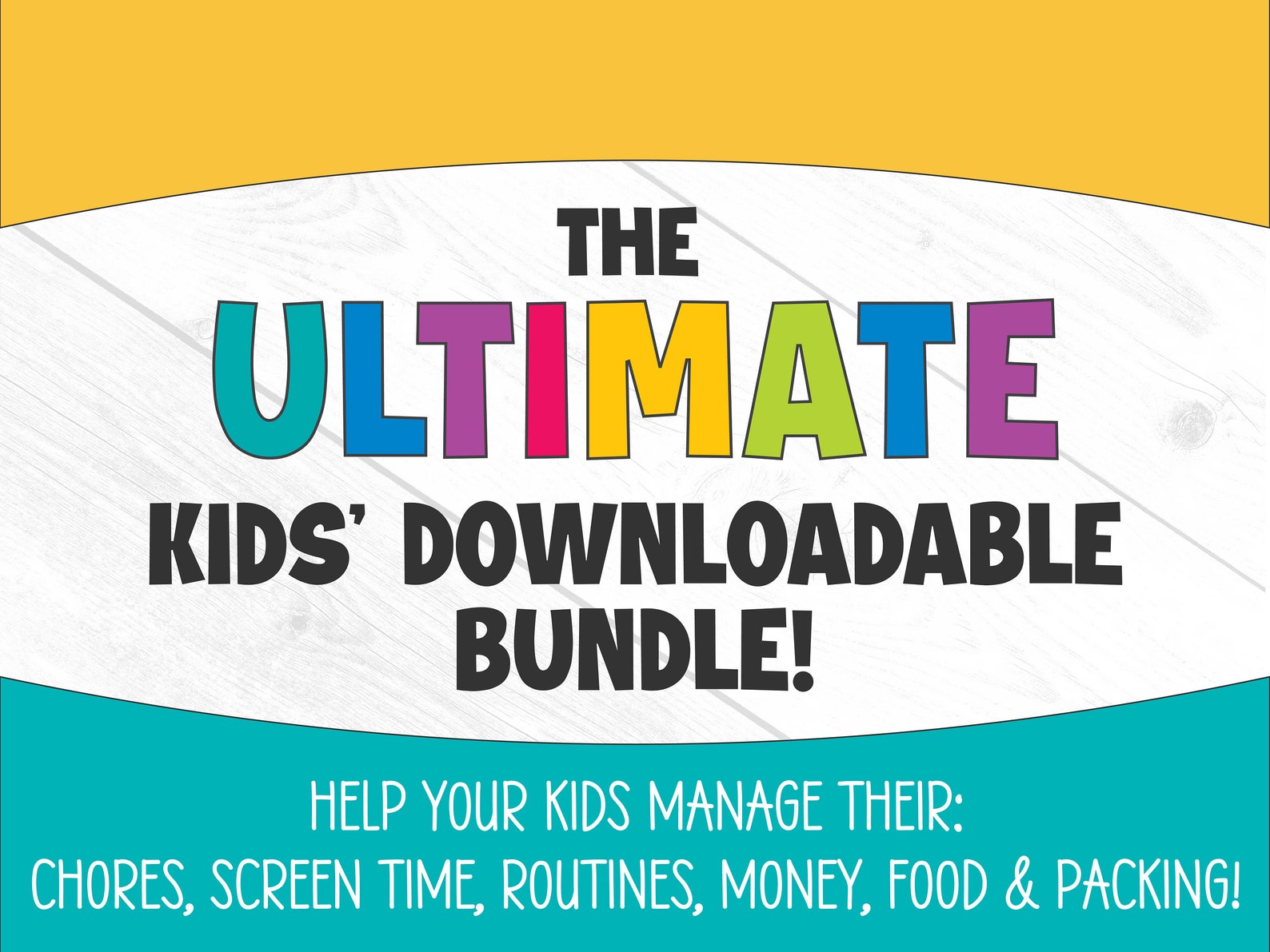 The ULTIMATE Kids Downloadables Bundle Editable Printable - Etsy
