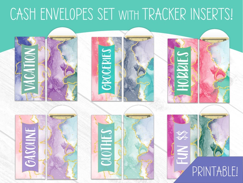 Cash Envelopes PRINTABLE EDITABLE Cash Envelope System - Etsy