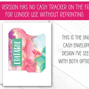 Cash Envelopes, PRINTABLE, EDITABLE, Cash Envelope System, Cash ...