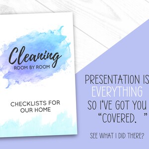 Room Cleaning Cards, EDITABLE, PRINTABLE, House Zones, Chore Checklist ...