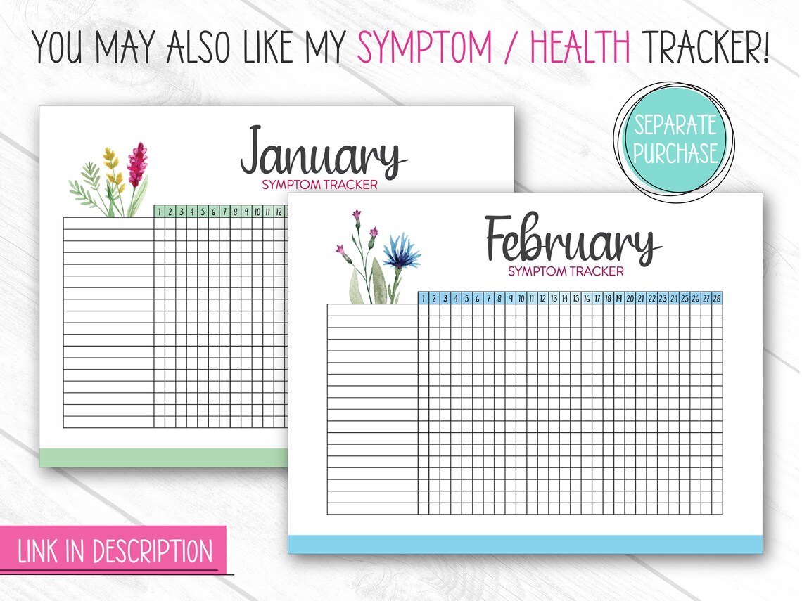 Periodic Fever Syndrome Fever Tracker Symptom Tracker - Etsy