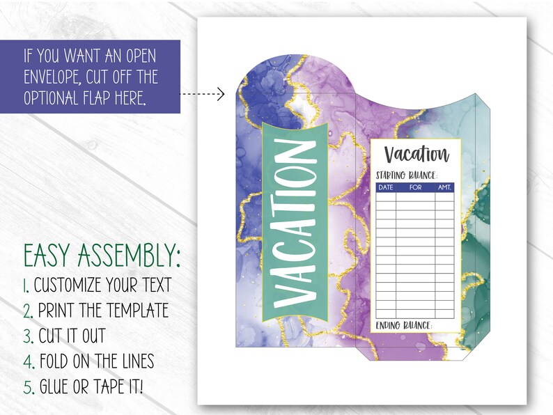 Cash Envelopes PRINTABLE EDITABLE Cash Envelope System - Etsy