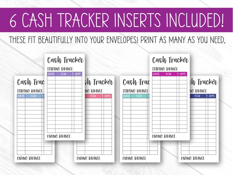 Cash Envelopes PRINTABLE EDITABLE Cash Envelope System - Etsy