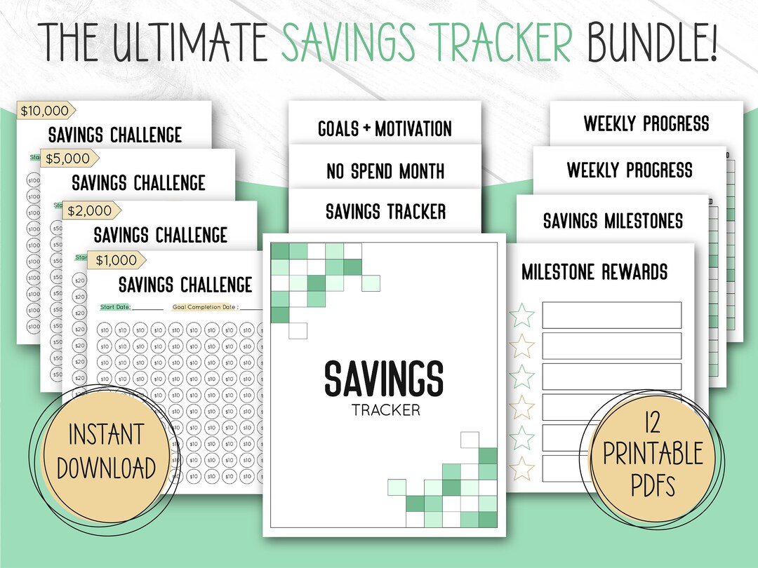 The Ultimate Savings Tracker | Get Your Money Organized With a Savings ...