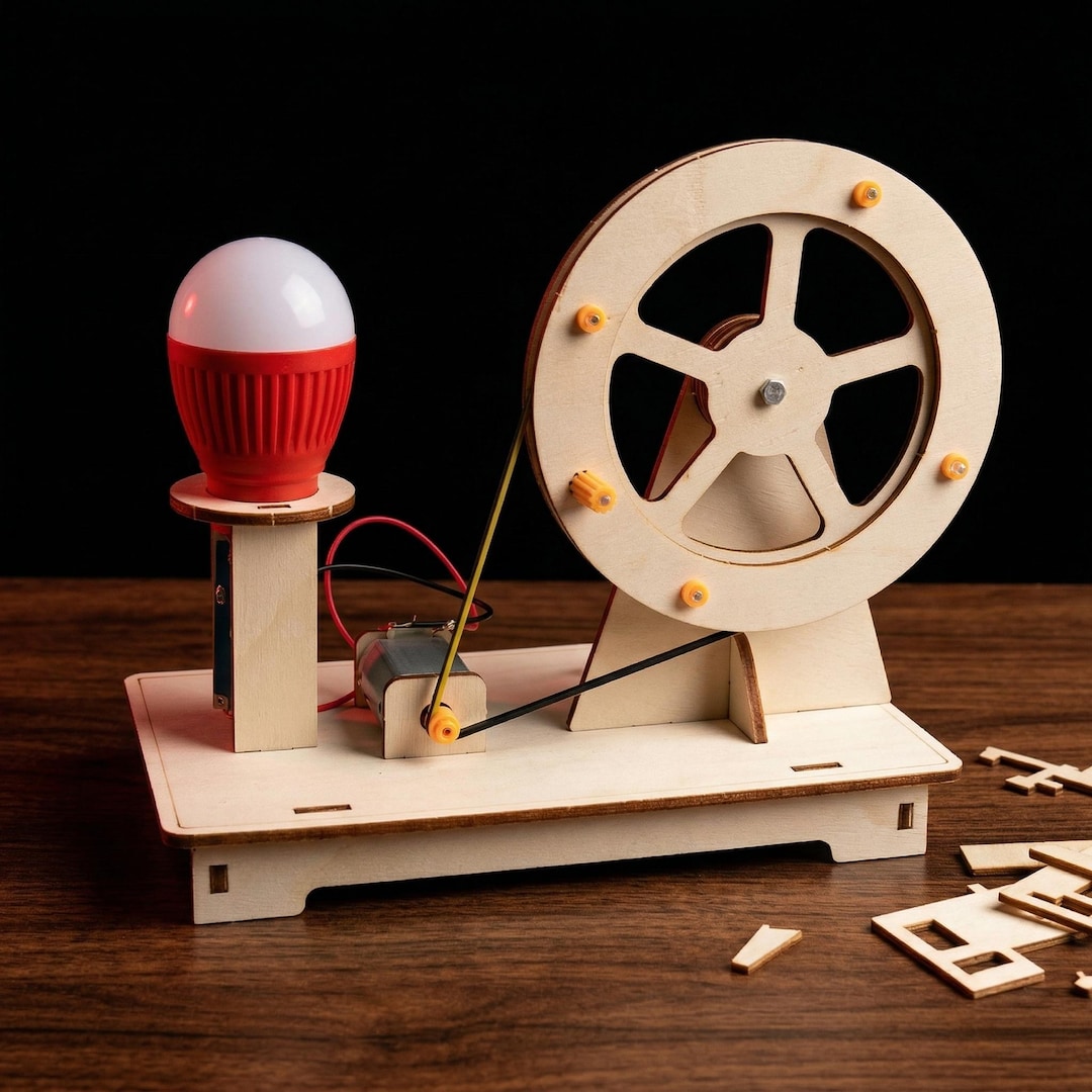 DIY Hand Crank Generator Kit - STEM Science Physics Experiment Toy ...