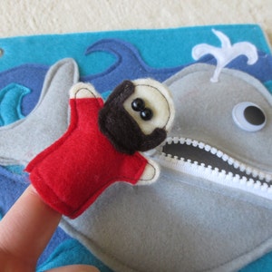 PDF Pattern: Jonah and the Whale Bible Story Quiet Book Page - Etsy