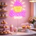 Sweet Shop Neon Sign | Dessert Neon Light | Bakery & Candy Store Wall ...