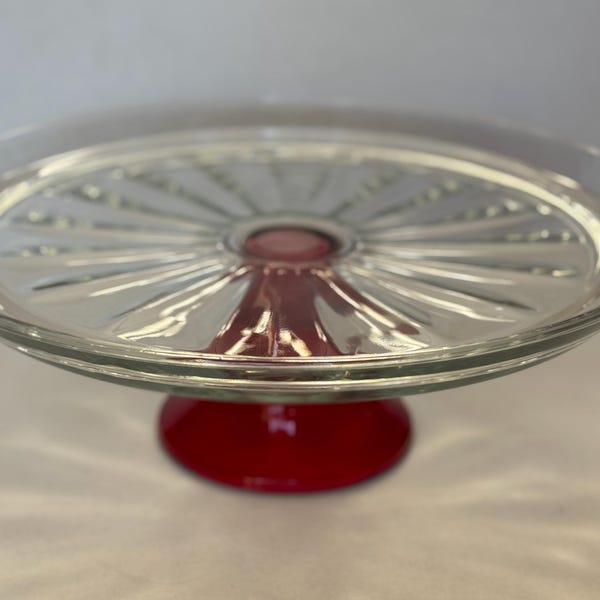 Glass Cake Stand Indiana - Etsy