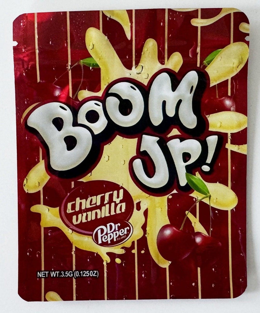 Boom JP Mylar Bags | 50pc 3.5g Cherry Vanilla Soda Edition Resealable ...