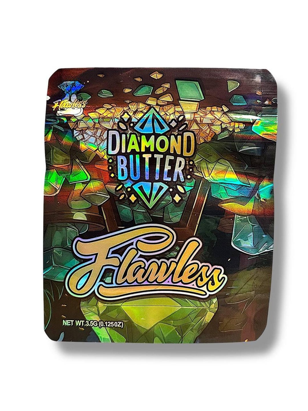 Diamond Butter Flawless 3.5g Mylar Bags | 50-pack Exotic Resealable ...