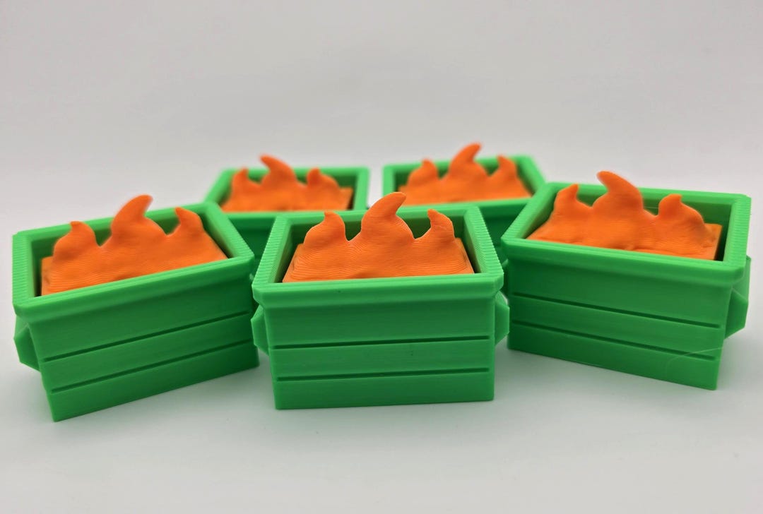 Everything is Fine! Dumpster Fire - Clicker Fidget - Etsy