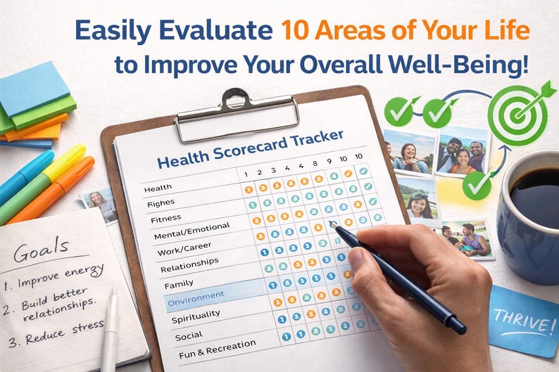Overall Health Scorecard Template - Etsy