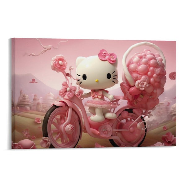 Hello Kittys Poster - Etsy