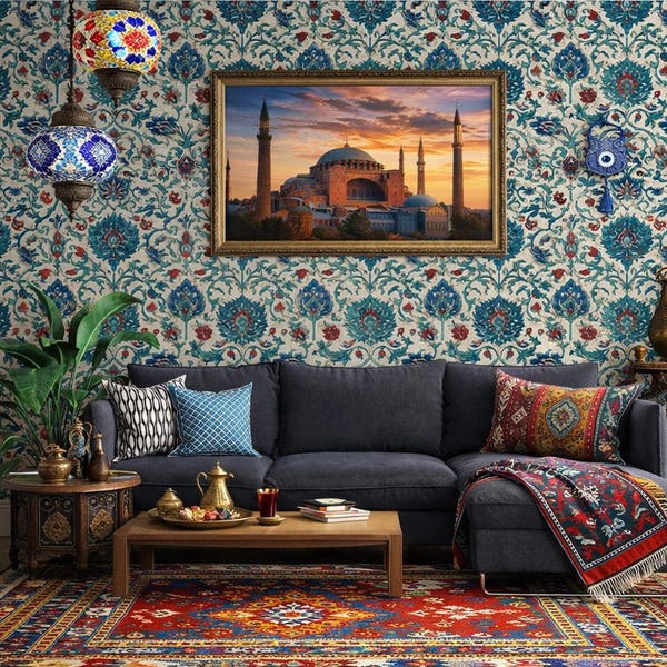 Turkish Tile Mural - Etsy