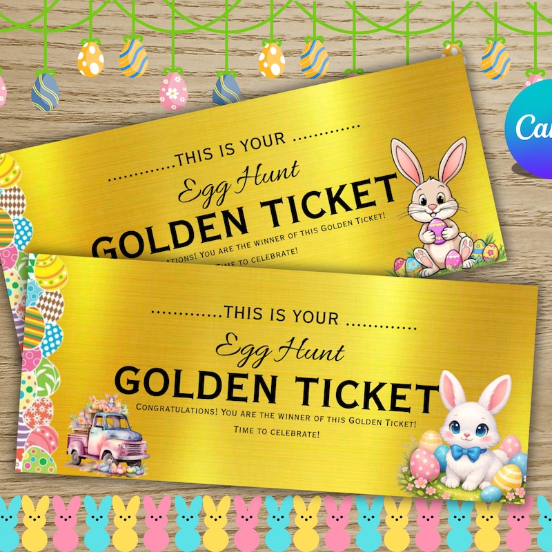 Easter Bucks Template - Etsy UK