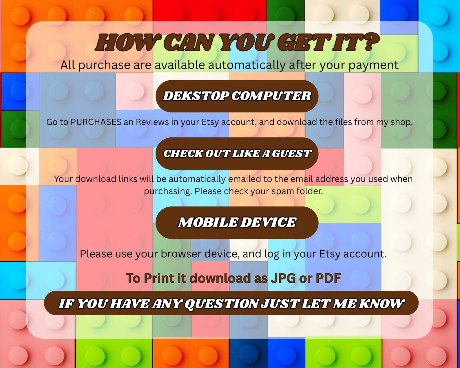 Legoland Surprise Ticket | Printable Theme Park Vacation Gift (7x3 ...