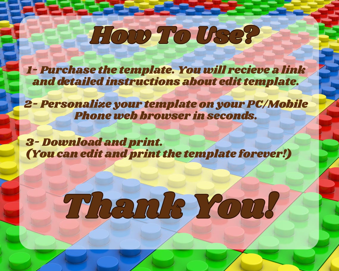 Legoland Surprise Ticket | Printable Theme Park Vacation Gift (7x3 ...