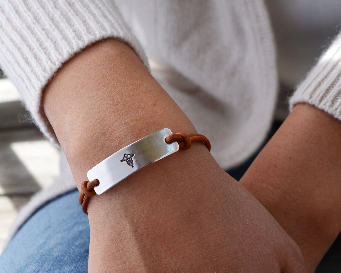 Hidden Medical Alert Bracelet - Personalize - Customize - Etsy