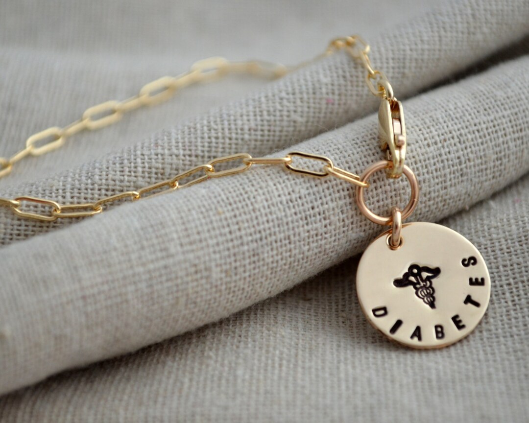 Medical Alert Charm Bracelet - Customize - Diabetes - Med Alert - Etsy
