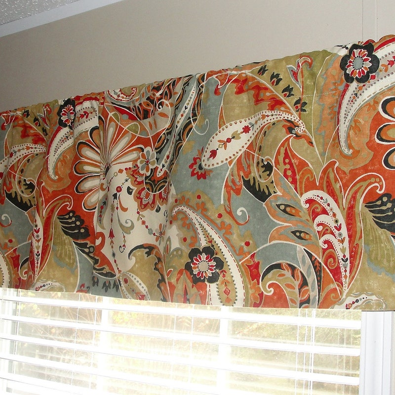 Orange Valance - Etsy