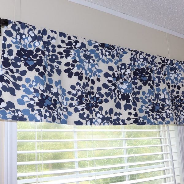 Navy Blue Valance - Etsy