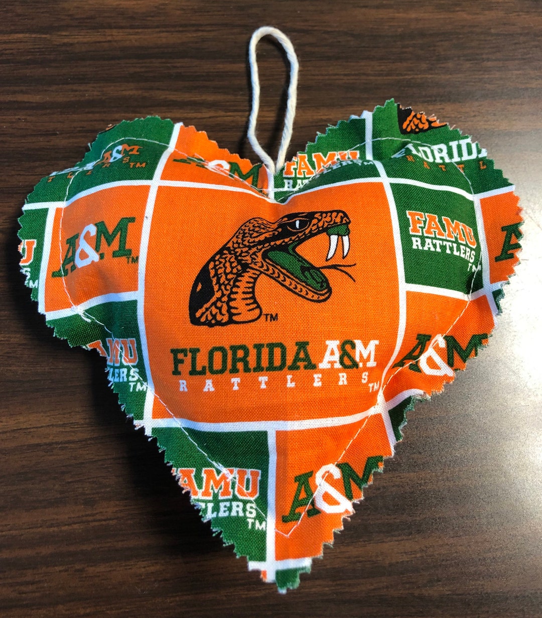 FAMU Fabric Ornament Decoration Heart Shape for Christmas Tree - Etsy