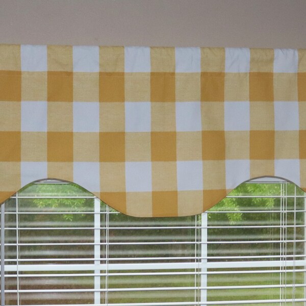 Yellow Gray Valance - Etsy
