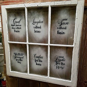 Vintage Christian Window Decals | Scripture Quotes for Faith Home Decor ...