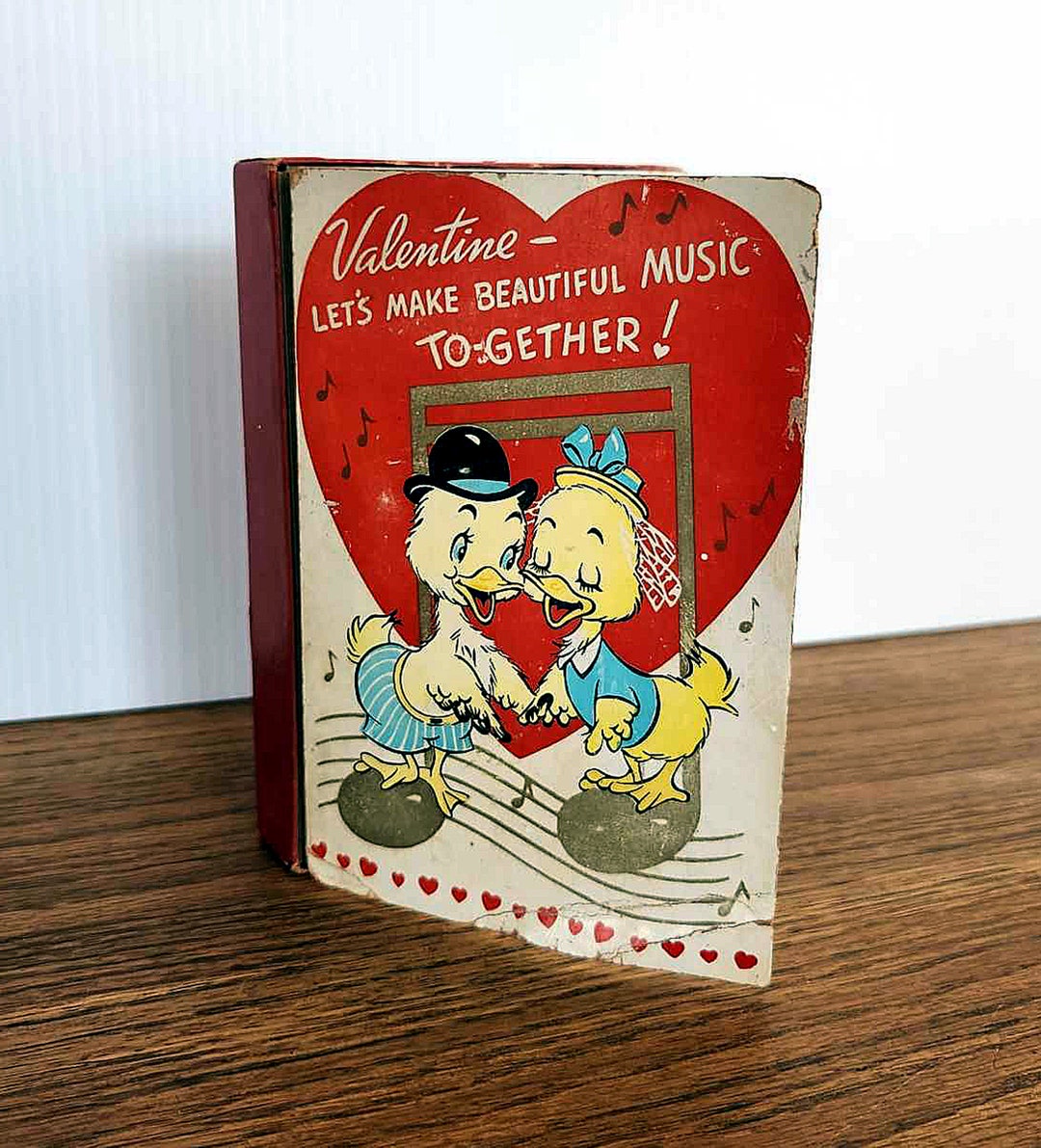 Vintage Valentine Musical Card From Barker Greeting Card Co., Let Me ...