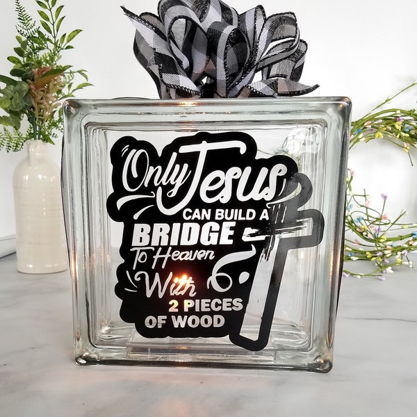 Lighted Glass Block - Etsy