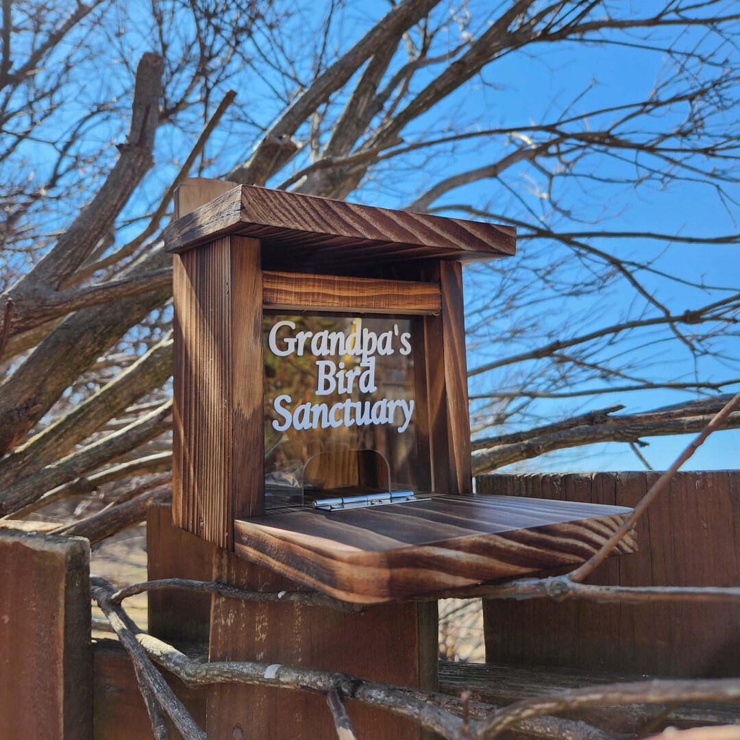 Personalized Wooden Bird Feeder Custom Memorial - Etsy