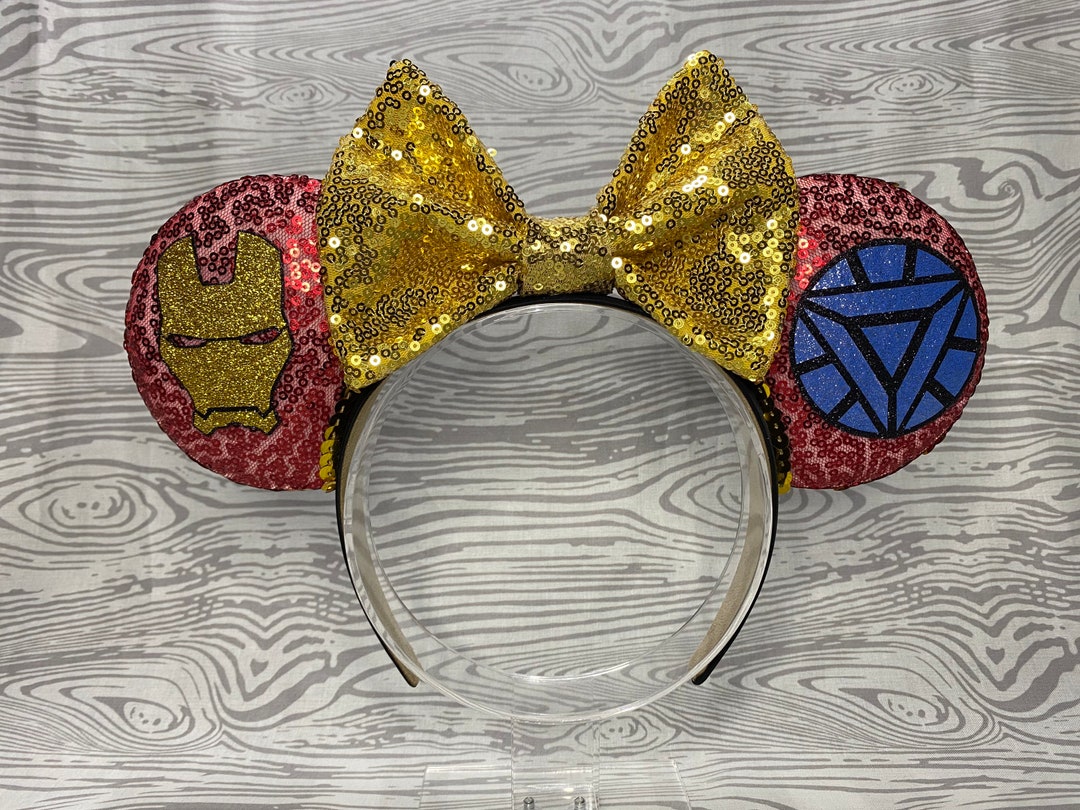 Iron Man Mouse Ears, Iron Man Mickey Ears, Iron Man Minnie Ears, Iron ...