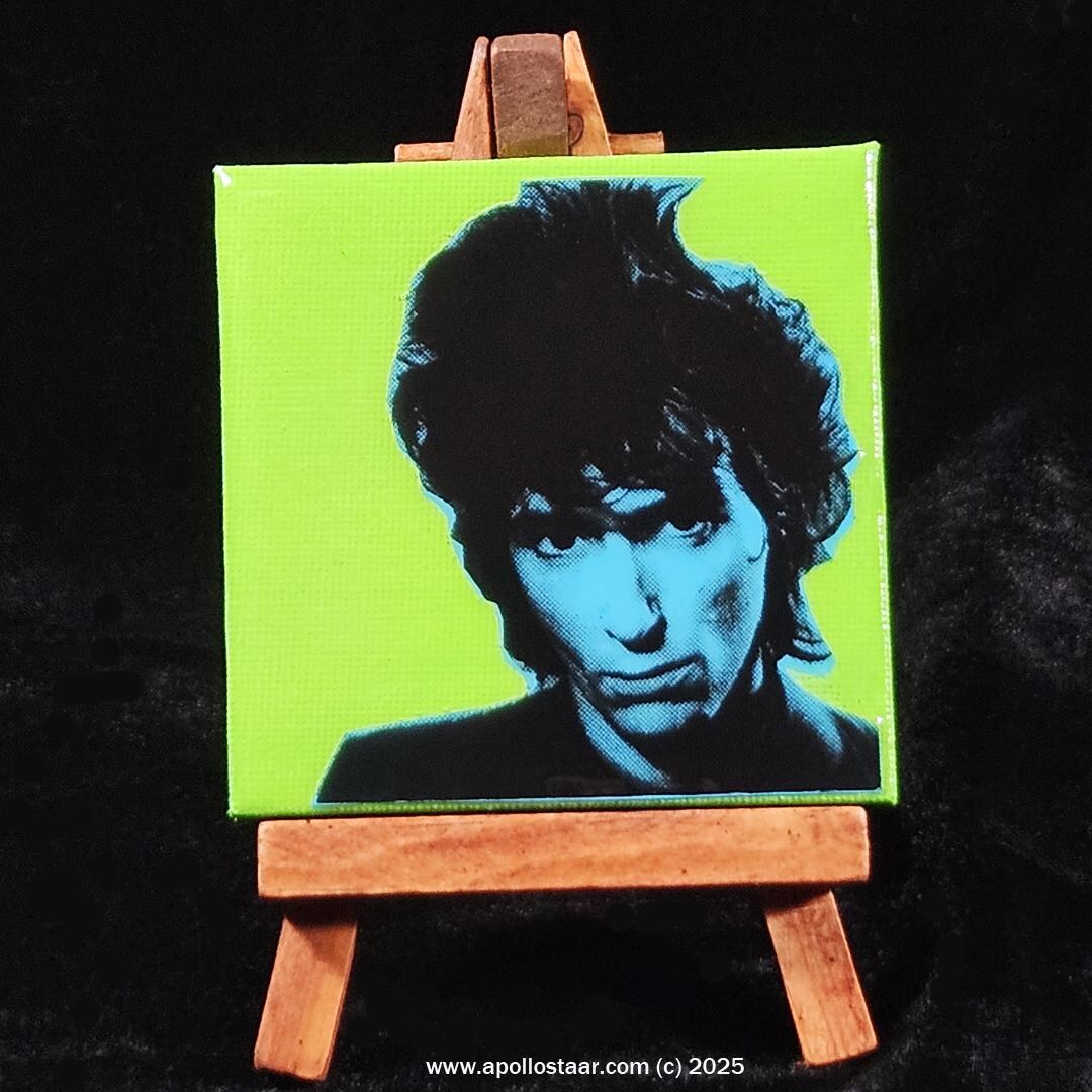 MINI 3x3 Inch POP-ART Painting of Johnny Thunders of the New York Dolls ...