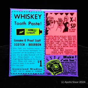 WHISKEY TOOTHPASTE Pop Art Painting! Inspired by 1970s Comic Book ...