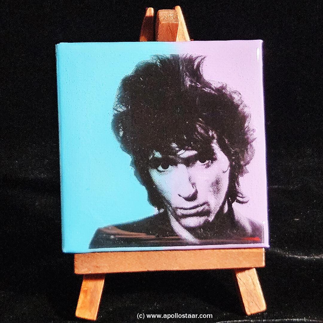 MINI 3x3 Inch POP-ART Painting of Johnny Thunders of the New York Dolls ...